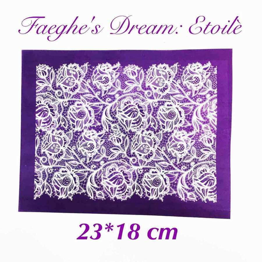 Silk Screen Mesh Stencil for Polymer Clay, Ceramic pottery and Cakes