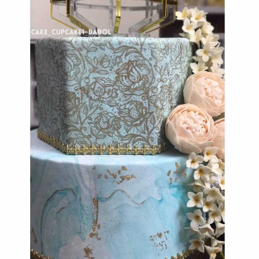 Silk Screen Mesh Stencil for Polymer Clay, Ceramic pottery and Cakes