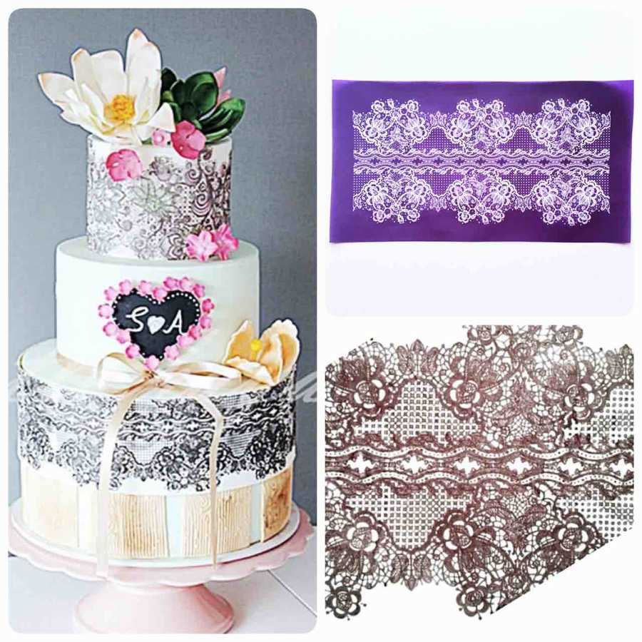 Silk Screen Mesh Stencil for Polymer Clay, Ceramic pottery and Cakes