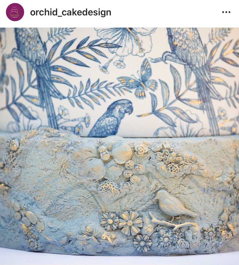 Silk Screen Mesh Stencil for Polymer Clay, Ceramic pottery and Cakes