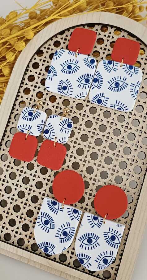 Silk Screen Mesh Stencil for Polymer Clay, Ceramic pottery and Cookies